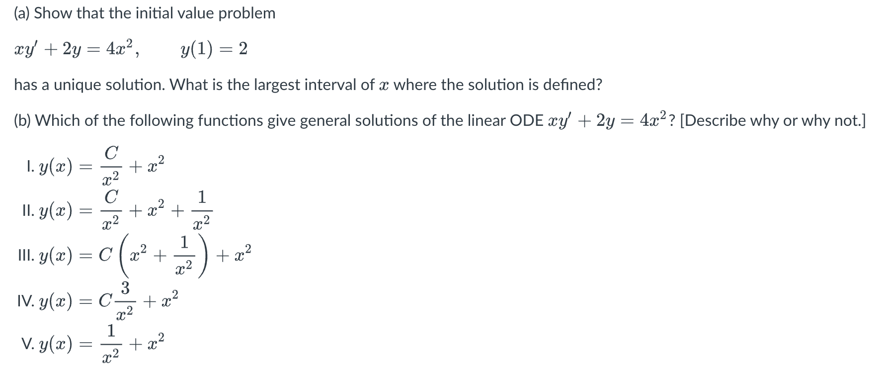 Solved (a) Show that the initial value problem | Chegg.com