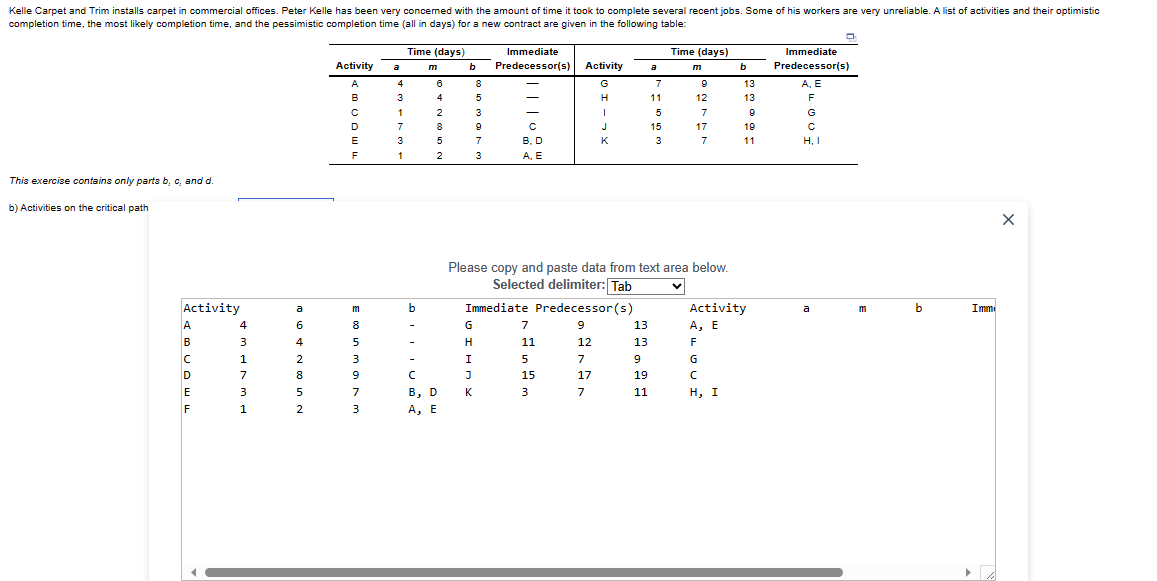 Solved This exercise contains only parts b,c, and d. b) | Chegg.com