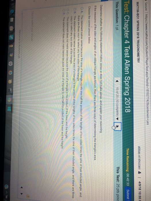Solved Secure https://www.m dent/Player | Chegg.com