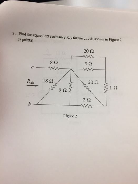 Solved 2. Find the equivalent resistance RAB for the circuit | Chegg.com