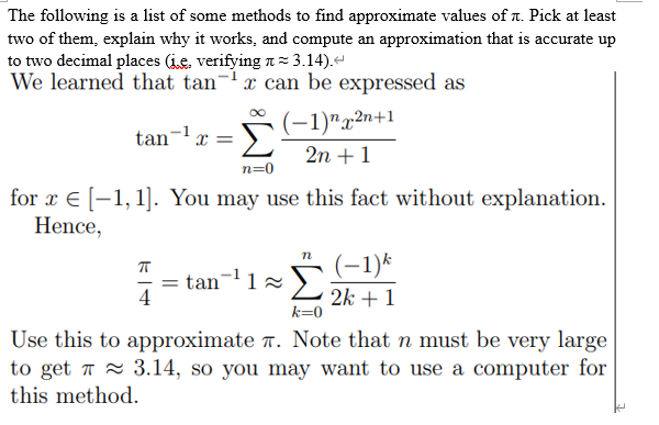 Solved The following is a list of some methods to find | Chegg.com