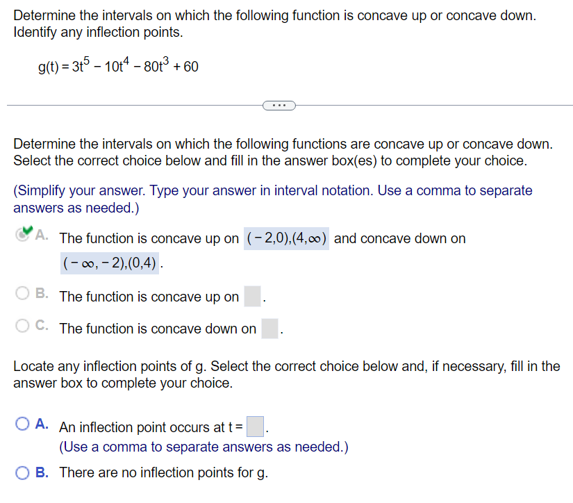 Solved Determine the intervals on which the following | Chegg.com