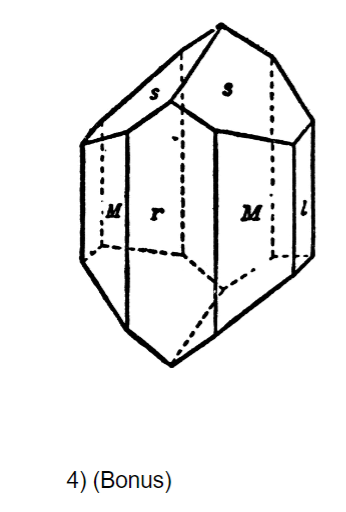 Solved Add Miller indices to each crystal face of the | Chegg.com