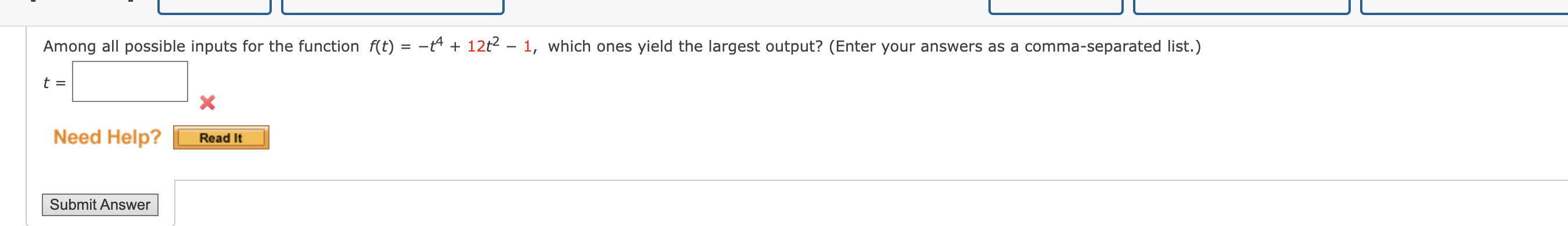 Solved Among all possible inputs for the function | Chegg.com