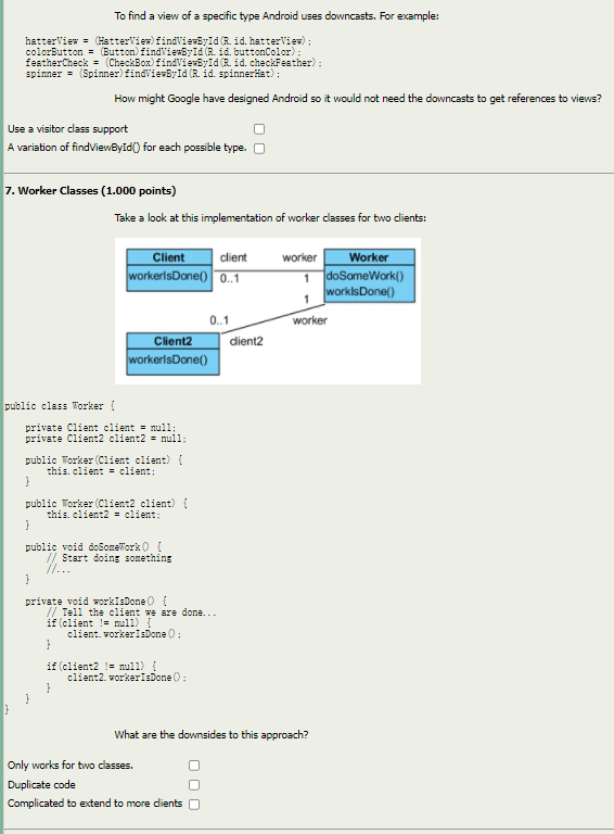 Solved To find a view of a specific type Android uses | Chegg.com