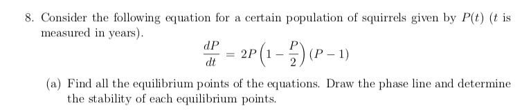 Solved 8. Consider the following equation for a certain | Chegg.com