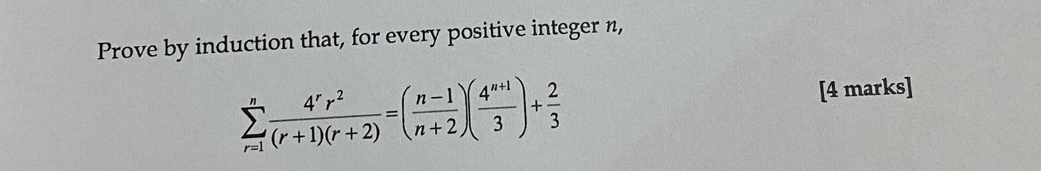 Solved Prove by induction that, for every positive integer | Chegg.com