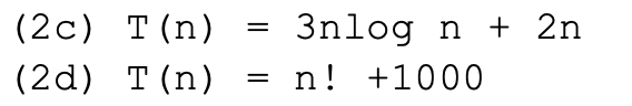 Solved Question 2 Suppose an algorithm solves a problem of | Chegg.com