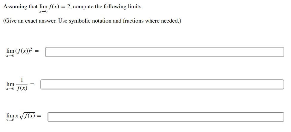 Solved Evaluate the limit. (Use symbolic notation and | Chegg.com