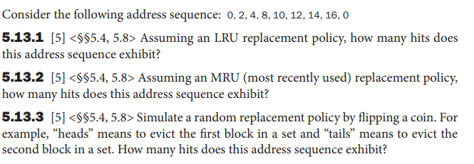 Solved Consider the following address sequence: | Chegg.com