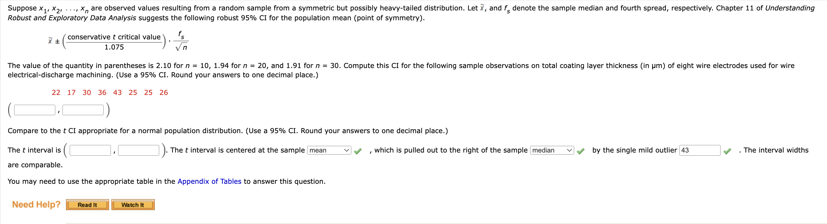 Solved Robust and Exploratory Data Analysis suggests the | Chegg.com