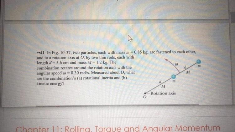[Solved]: Determine n Fig. 10-37, two particles, each with