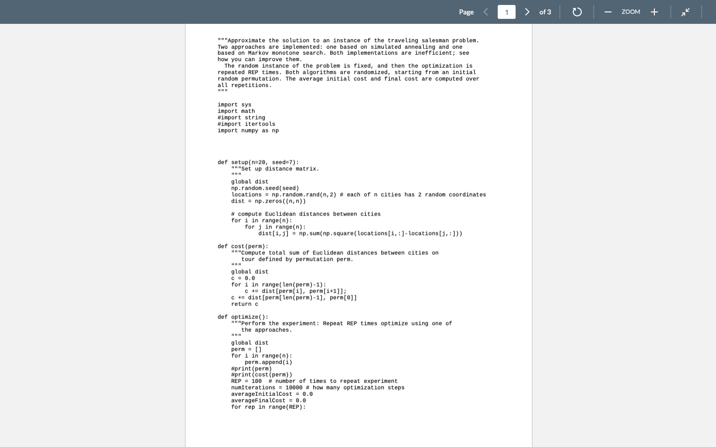 Solved The file TavelingSalesman is a program that creates | Chegg.com