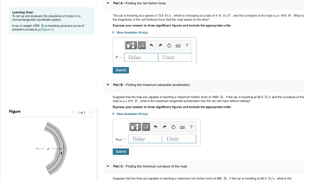 Solved Learning Goal: normal-tangential coordinate system. | Chegg.com