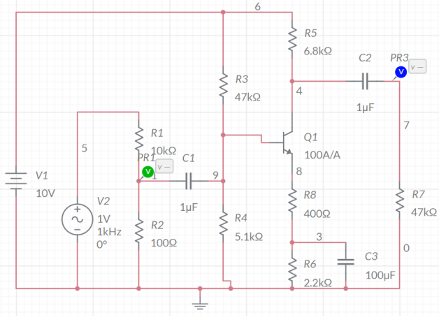 Solved 1. Perform the figure circuit in multisim, graph the | Chegg.com