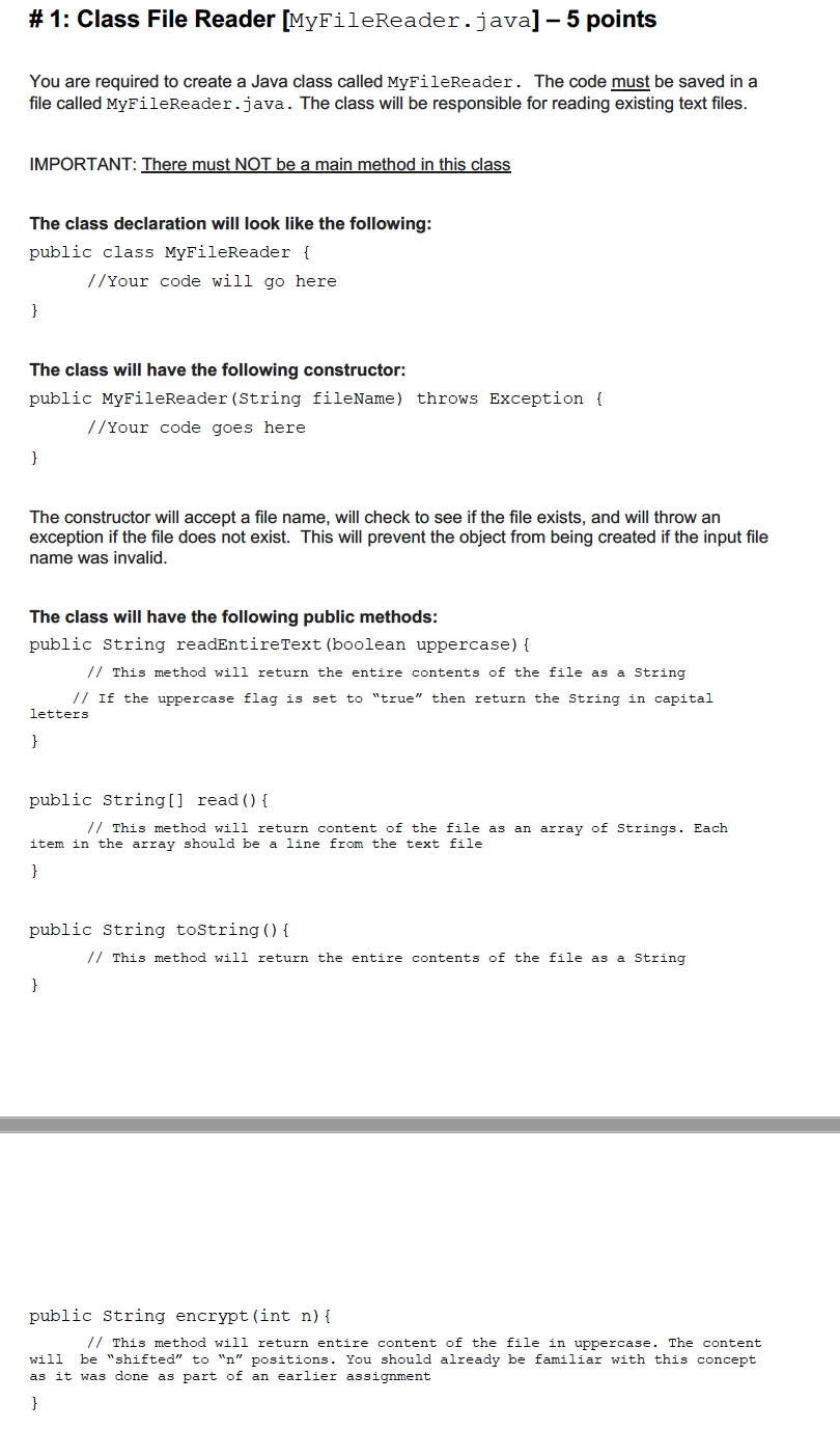 Solved You Are Required To Create A Java Class Called Myfi
