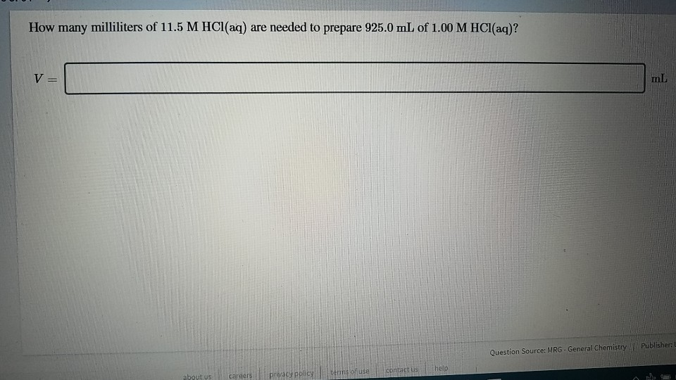 Solved How many milliliters of 11.5 M HCI(aq) are needed to | Chegg.com