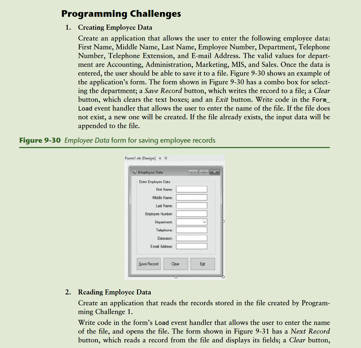 Solved Programming Challenges 1. Creating Employee Data | Chegg.com Solved Programming Challenges 1. Creating Employee Data | Chegg.com