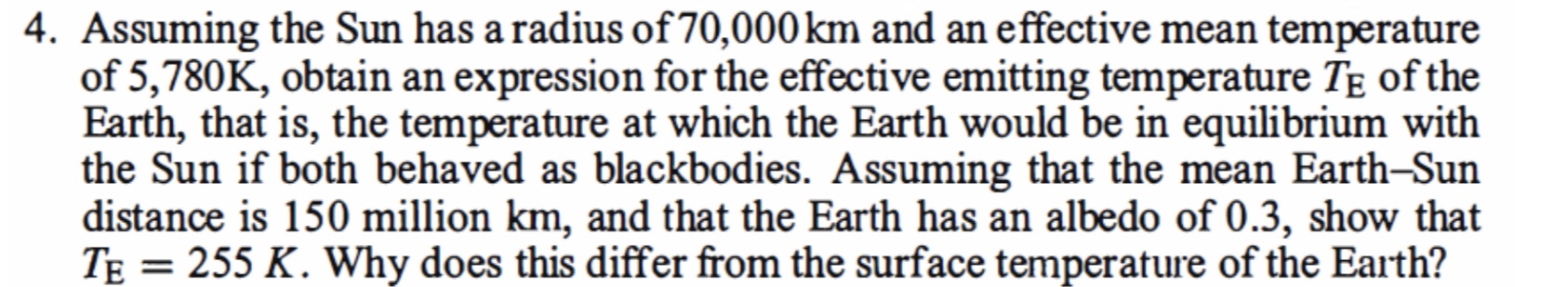 Solved Assuming the Sun has a radius of 70,000 km and an | Chegg.com