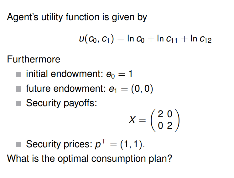 Agent's utility function is ﻿given | Chegg.com