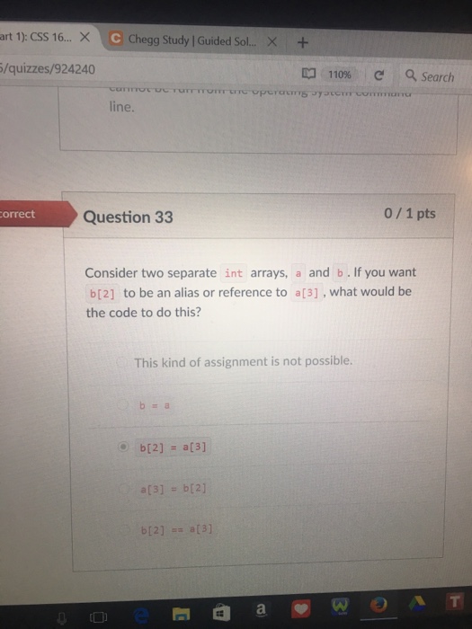 Solved Consider two separate int arrays, a and b If you want | Chegg.com