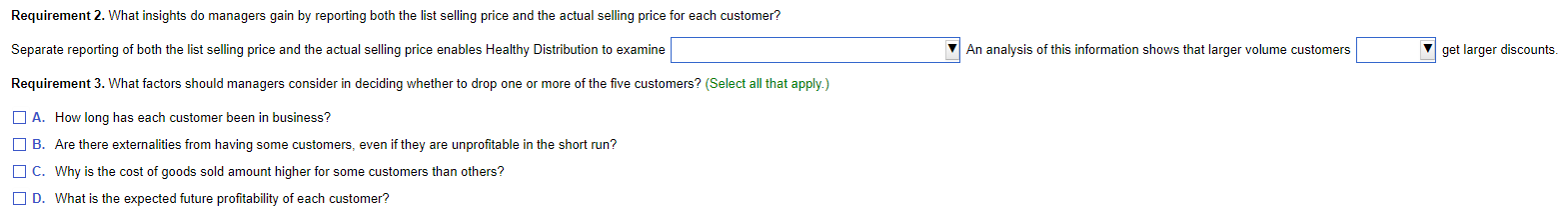 Solved Requirement 1. Compute the customer-level operating | Chegg.com