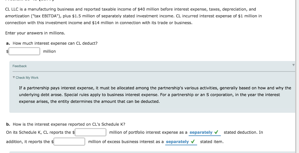 CL LLC is a manufacturing business and reported | Chegg.com