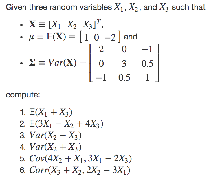 Solved Given three random variables X1, X2, and X3 such that | Chegg.com