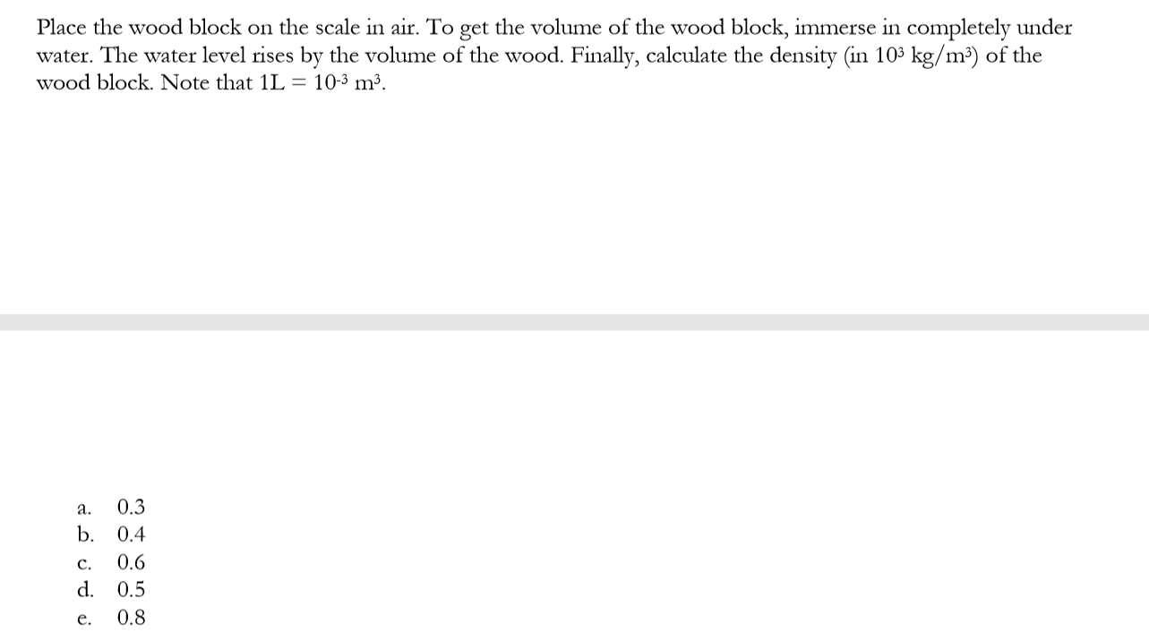 Solved For this experiment, you will be using a brick and a | Chegg.com
