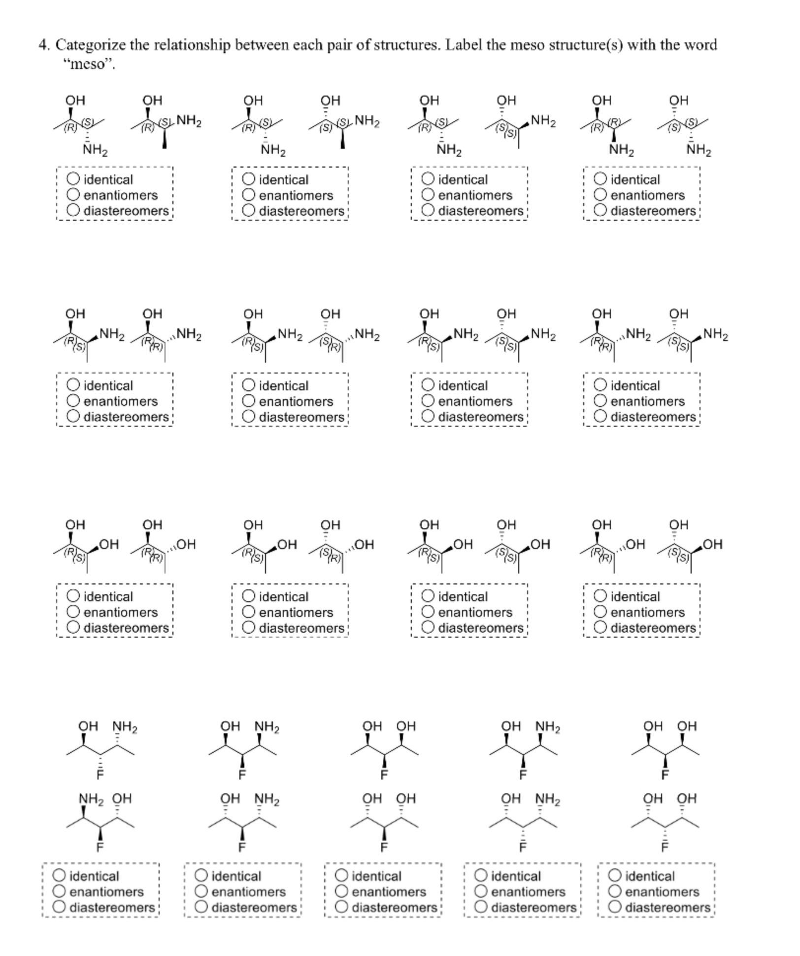 Solved Categorize the relationship between each pair of | Chegg.com