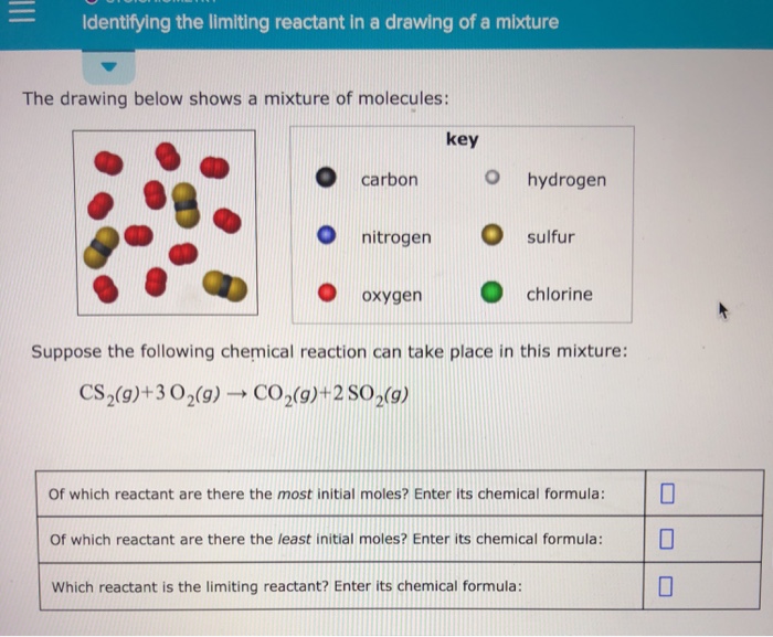 Solved Identifying the limiting reactant in a drawing of a | Chegg.com