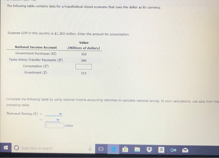 Solved The following table contains data for a hypothetical | Chegg.com