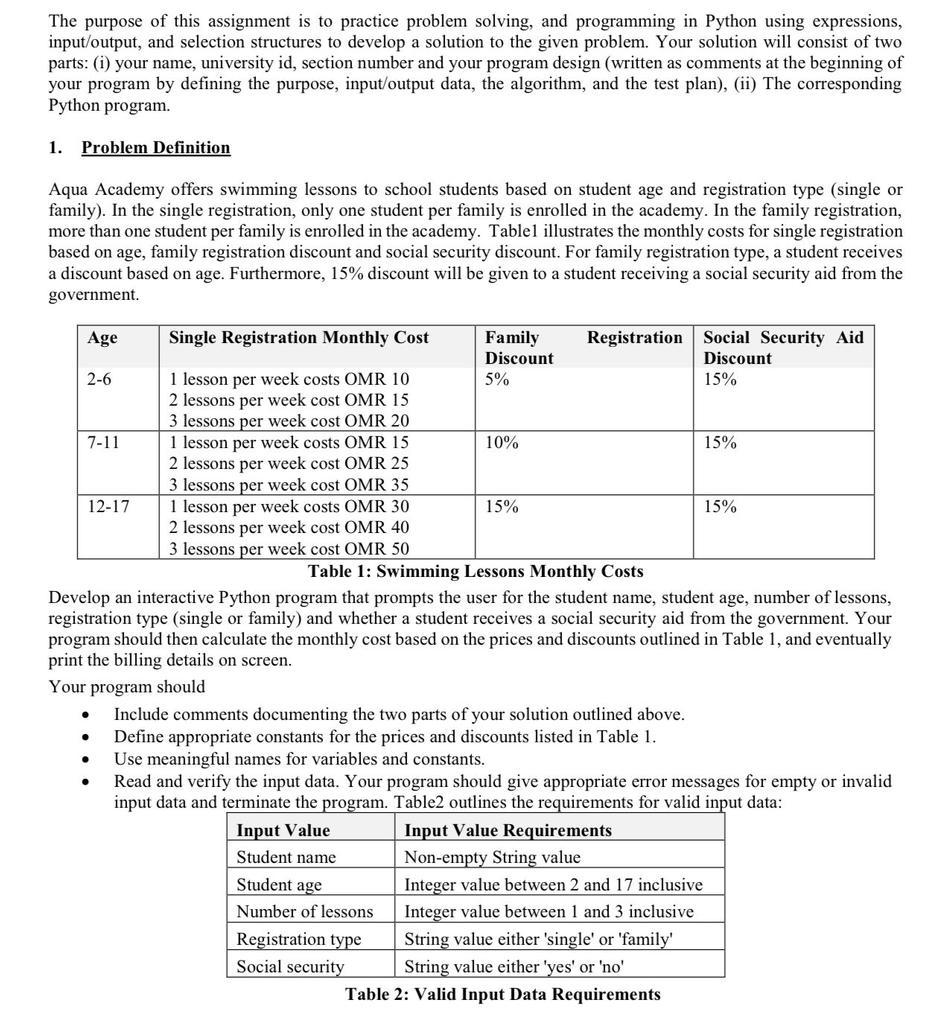 The purpose of this assignment is to practice problem | Chegg.com