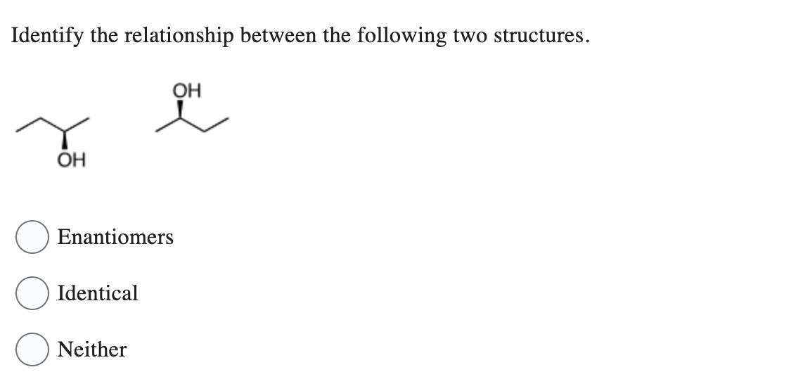 Solved Identify the relationship between the following two | Chegg.com