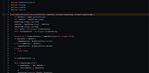 Solved This function needs to be modified to support CBC | Chegg.com