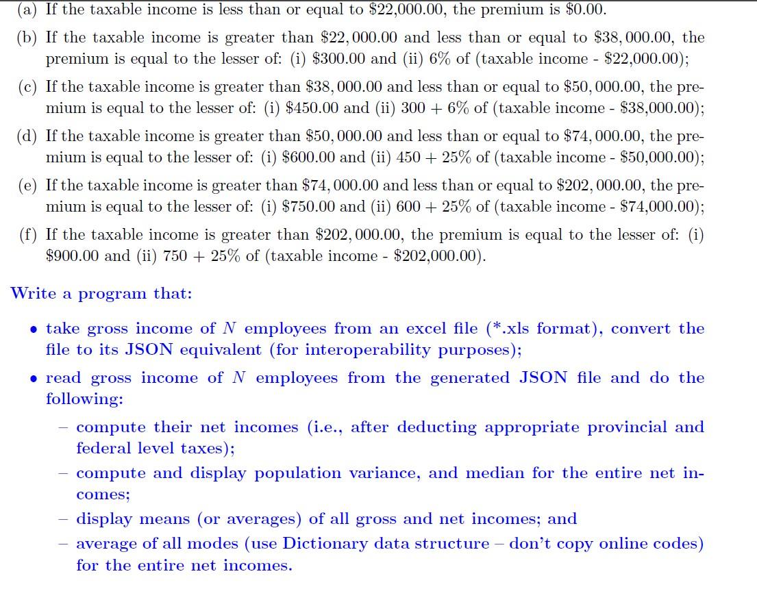 Solved Create a code for the following Income tax | Chegg.com