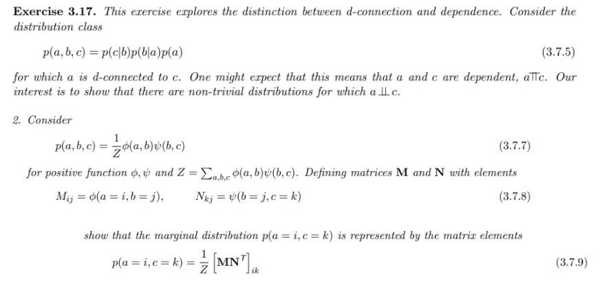 Solved Exercise 3.17. This exercise explores the distinction | Chegg.com