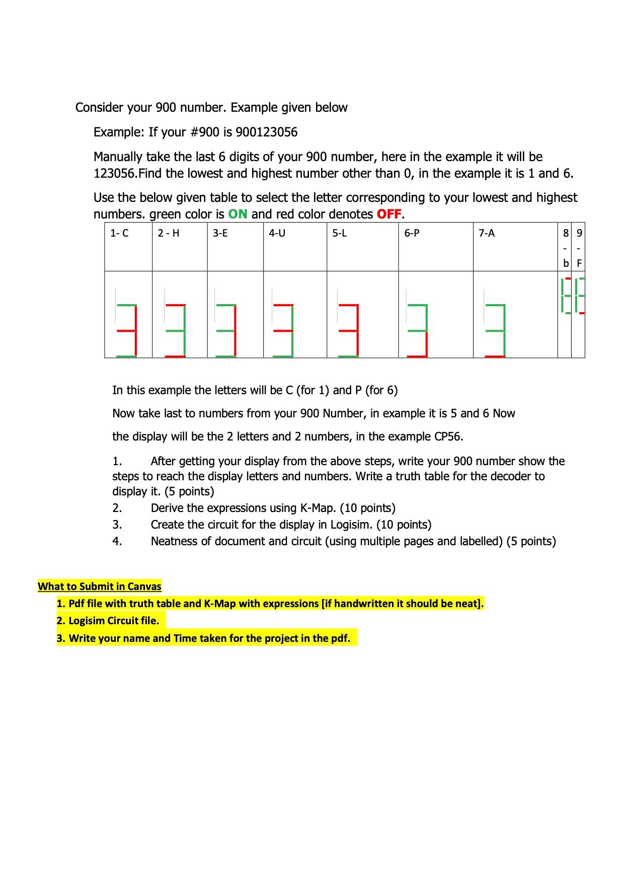 Consider your 900 number. Example given below | Chegg.com