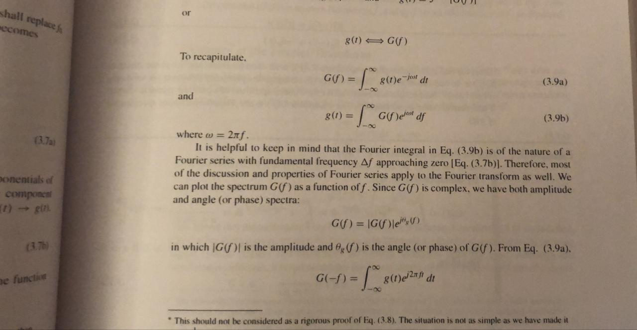 Solved 3.1-4 From definition (3.9a), find the Fourier | Chegg.com