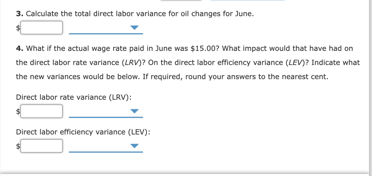 Solved Calculating the Direct Labor Rate Variance and the | Chegg.com
