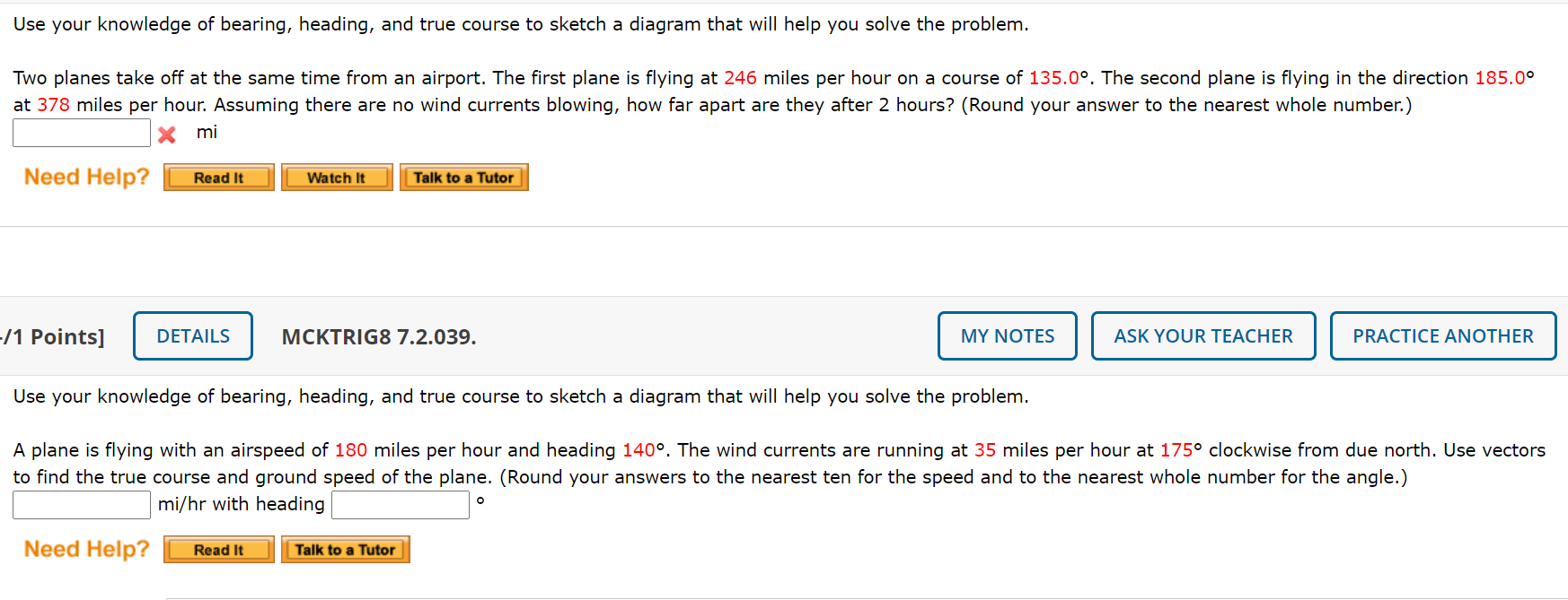 Solved Use your knowledge of bearing, heading, and true | Chegg.com