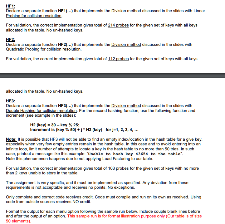 The goal of this assignment is to work with hash | Chegg.com