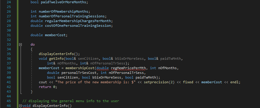 Solved The cost to become a member of a fitness center is as | Chegg.com