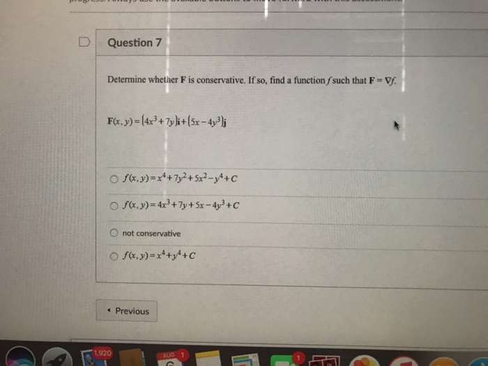 Solved Determine whether F is conservative. If so, find a | Chegg.com