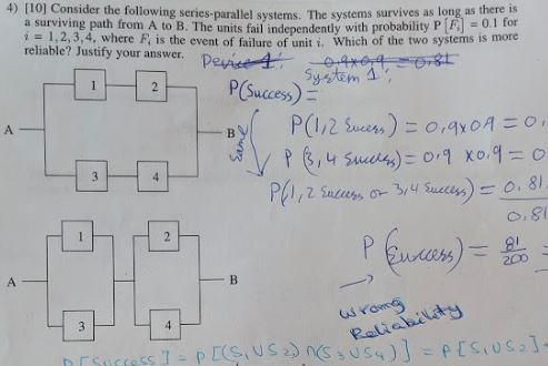 Solved 4) 10] Consider the following series-parallel | Chegg.com