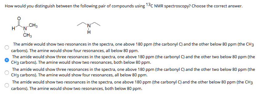 Solved How would you distinguish between the following pair | Chegg.com