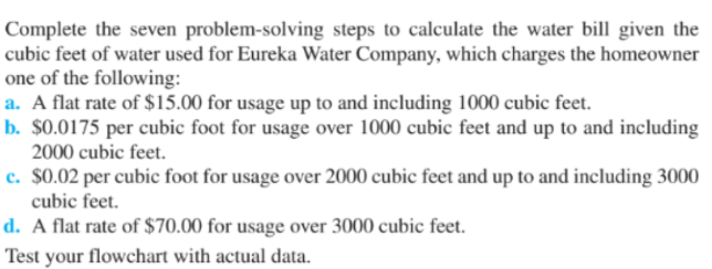 Complete the seven problem-solving steps to calculate | Chegg.com