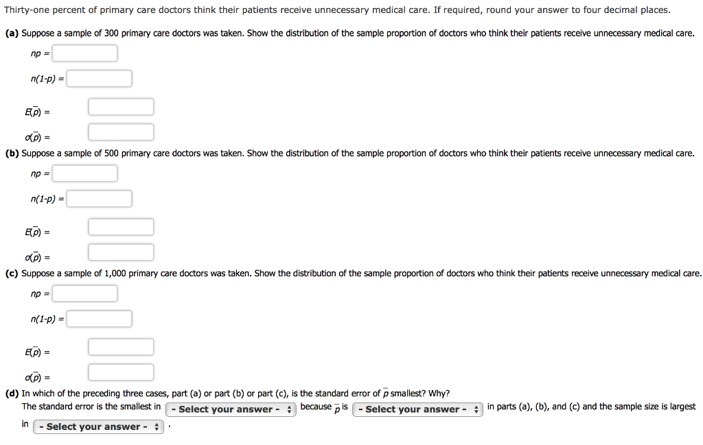 Solved Thirty one Percent Of Primary Care Doctors Think Chegg Solved Thirty one Percent Of Primary Care Doctors Think Chegg