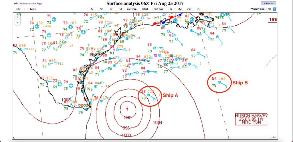 WPC Surface Archive Page Surface analysis 06Z Fri Aug | Chegg.com