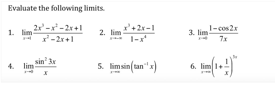 Solved Evaluate the following | Chegg.com